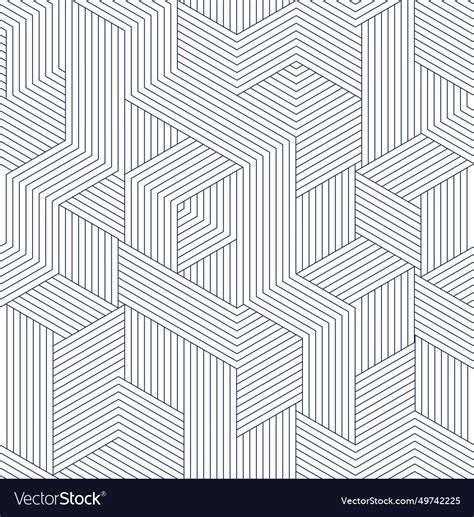 Seamless Cubes Background Lined Boxes Repeating Vector Image