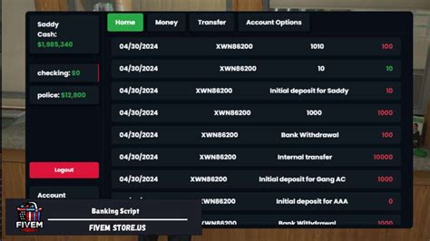 Fivem Banking Script
