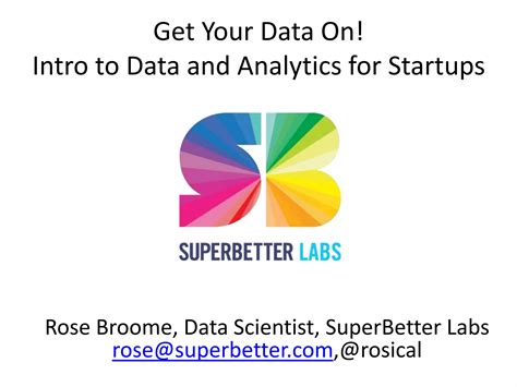 Intro To Data And Analytics For Startups Ppt