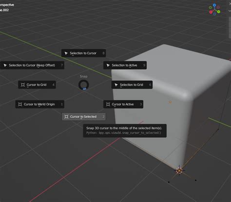 Align Cursor Origins To A Smooth Corner Blender Stack Exchange