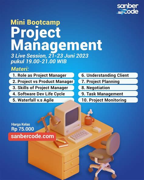 mini bootcamp project management sanbercode batch 3 dibuka