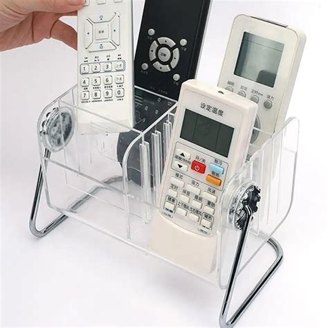 아크릴 케이스 원격 제어 홀더 사무실 에어컨 상자 투명 홈 스토리지 절약 메이크업 브러쉬 공간 R9v3 Aliexpress