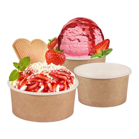 Eisbecher Braun Rund Fsc® Kompostierbar