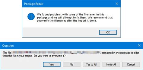 How To Get Rid Of The We Found Problems With Some Of The Filenames In This Package And We Will