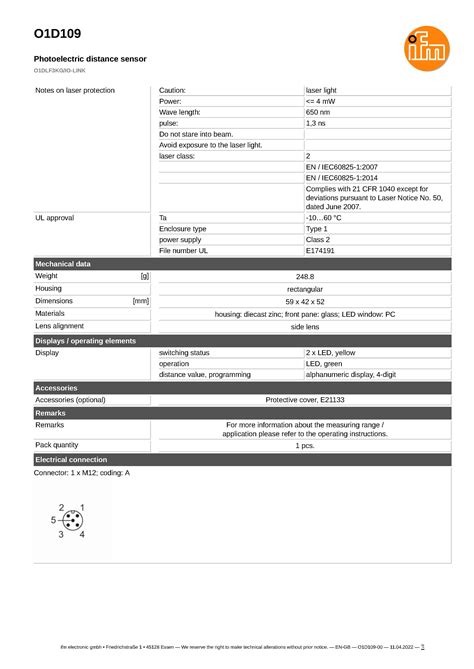 Photoelectric Distance Sensor