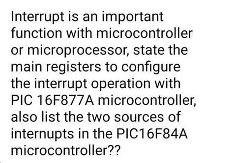 solved interrupt is an important function with