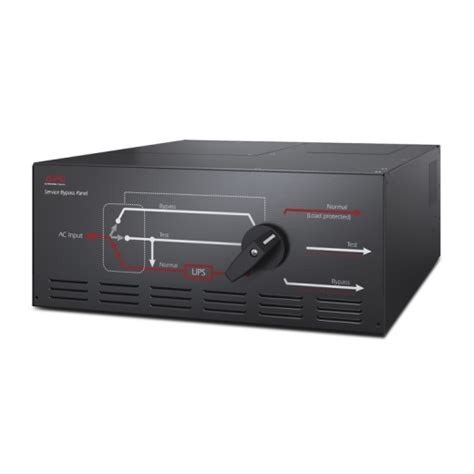 apc sbp20krmi4u service bypass panel 230v 125a hw input iec 320
