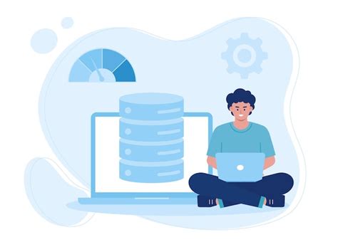 Premium Vector Analysis Of Database Concept Flat Illustratiuon