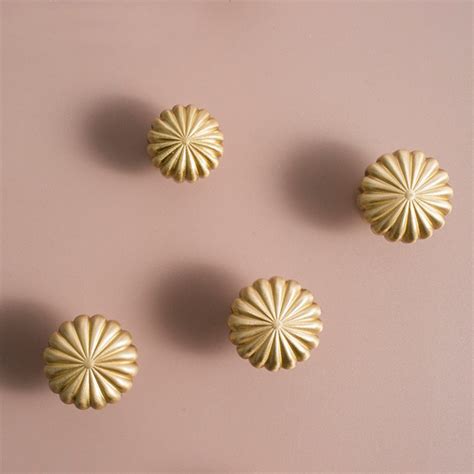 Pumpkin Swirl Cabinet Knobs Modern Interior Design Gold Drawer