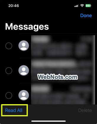 How To Mark As Read Or Unread Bulk Mails And Messages In IPhone WebNots
