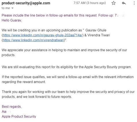 Gaurav Ghule On Linkedin Bugbounty