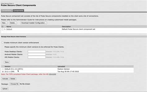 Kb45430 How To Push Ivanti Secure Access Client From The Pcs Version