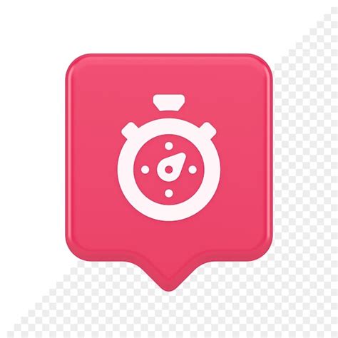 Premium Psd Stopwatch Button Timer Speed Time Counting Application Panel Interface 3d