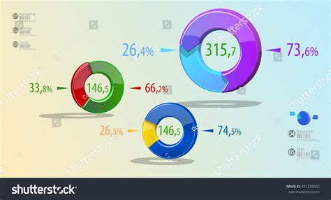 circular chart different colors เวกเตอร์สต็อก ปลอดค่าลิขสิทธิ์