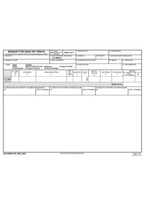 Da Form 3161 2024 2025 Fill Forms Online Pdf Guru