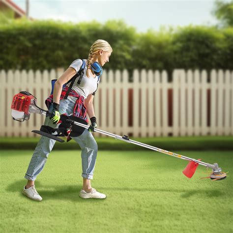 1250w High Speed Weed Eater 43cc Gas Weed Wacker Grass Trimmer 1250w