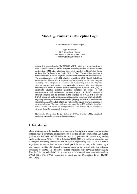 Pdf Structural Models In Axiomatic Sysml