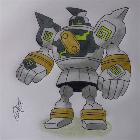 Tutorial De Desenho Golurk Shiny