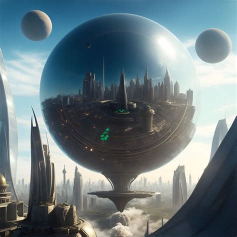 Orb City Futuristic Architecture Concept Art