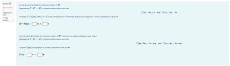 Solved T U 6u V And T V 5u3v Compute TT V Where TT Chegg Com