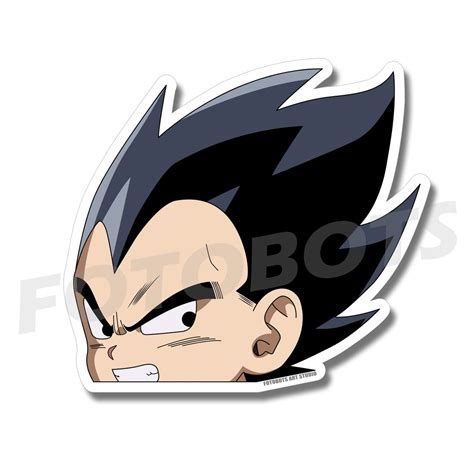 Anime Chibi Dragonball Daima Vegeta Laptop Peeker Sticker Etsy