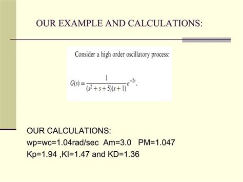 Pid Tuninig With Exact Gain And Phase Margin Ppt Technology And Computing