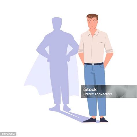 그림자 오브 맨 슈퍼 히어로 캐릭터 서 있고 웃는 벡터 일러스트 레이 션 1위에 대한 스톡 벡터 아트 및 기타 이미지 1위 구별하기 힘든 권위 Istock