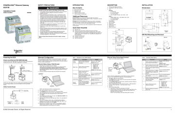 Powerlogic Egx100 Installation Guide Manualzz