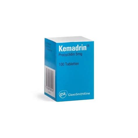 Kemadrin 5 Mg Tablet Procyclidine Tablet 1 100 Treatment Parkinsons Disease At ₹ 2000