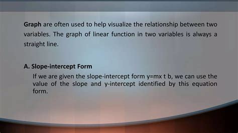 Graph Of Linear Function Ppt