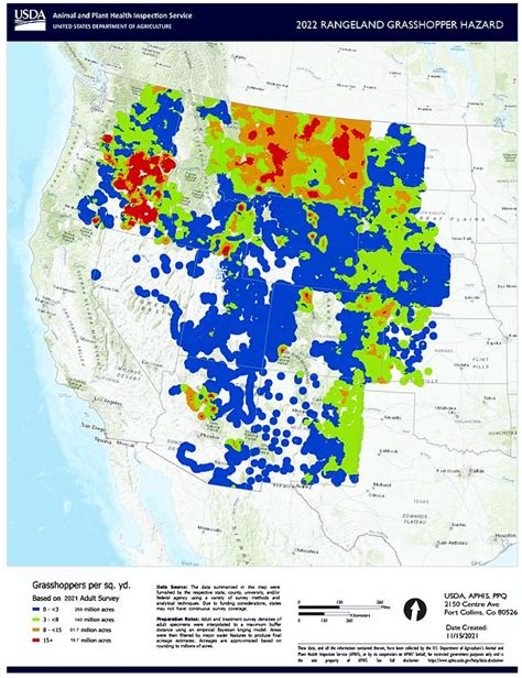 Outbreak Info Grasshopper Forecast 2022 Usda Ars