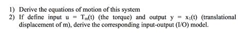 Solved Problem Consider The System Shown In The Following Chegg