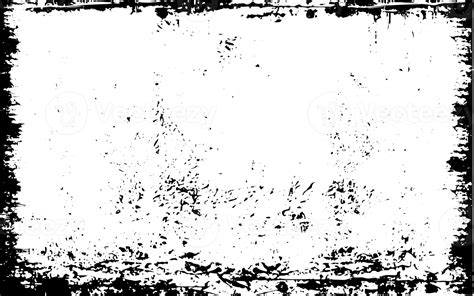 Grunge border texture background. Abstract frame overlay. PNG graphic illustration with ...