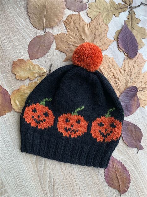 Pumpkin Hat Knitting Pattern Etsy