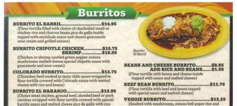 Menu For Sinaloa Mexican Restaurant In Clarkston Wa Sirved