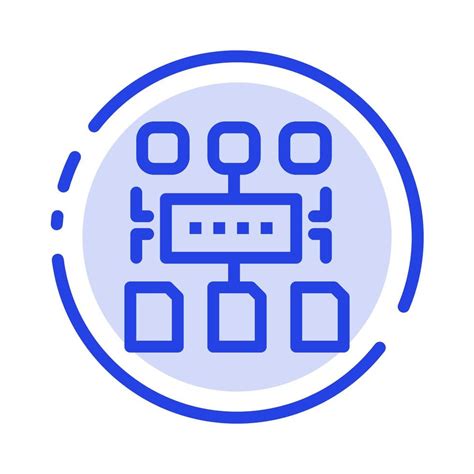 Algorithm Program User Document Blue Dotted Line Line Icon 15313566