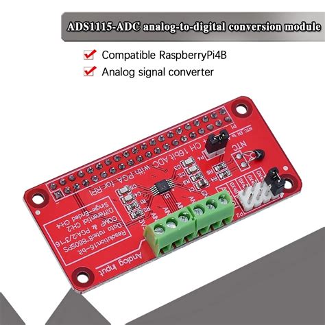 3 3v ads1115 adc module for raspberry pi 3 2 b i2c rpi ads1115