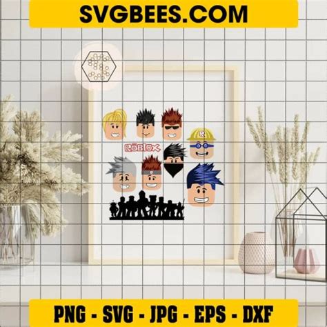 Roblox Face Svg Roblox Logo Svg Svgbees