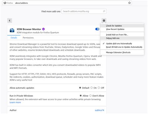 [bug] unable to get downloads · issue 197 · subhra74 xdm · github