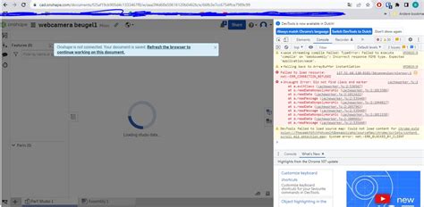 Only On Some Models Onshape Is Not Connected Your Document Is Saved