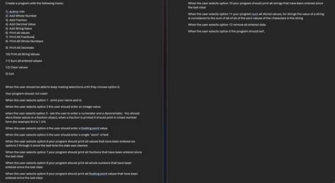 Solved Please Try To Use Arraylist And Switches Or For Chegg
