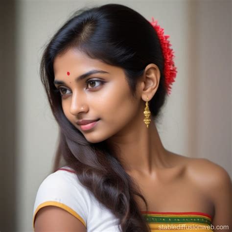 Sri Lankan Cute Babe Women Innocent Face Side Ways Prompts Stable Diffusion Online