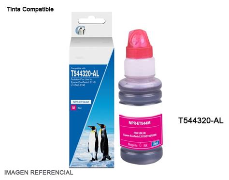Tinta Compatible 544 Magenta Epson T544320 Al L1110l3150