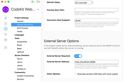 Codekit Browser Refreshing