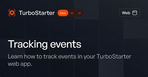 Tracking Events Analytics Web Turbostarter