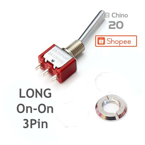 Toggle Transmitter Switch 2 Positions On On Long Flat Handle 3pin Shopee Philippines