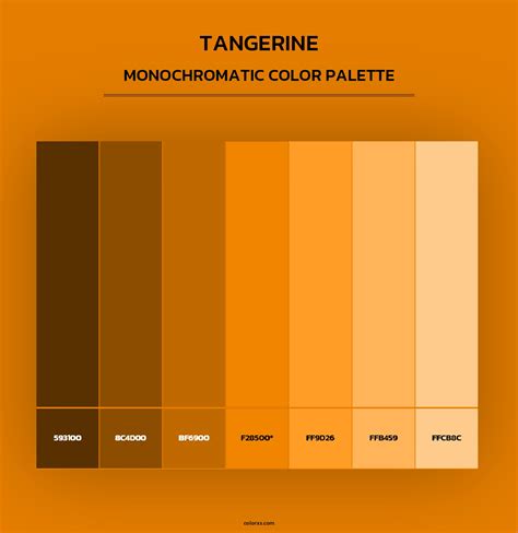Tangerine Color Palettes