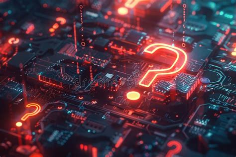 Question Mark On Circuit Board Stock Illustration Illustration Of Technology Design 332603410