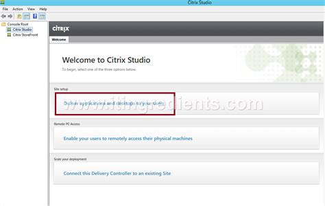 how to configure site in citrix xendesktop 7 8