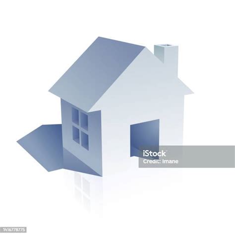 작고 간단한 3d 집과 집 아이콘 및 로고 디자인 벡터 일러스트 레이 션 집에 대한 스톡 벡터 아트 및 기타 이미지 집 단일 이미지 등측투영법 Istock